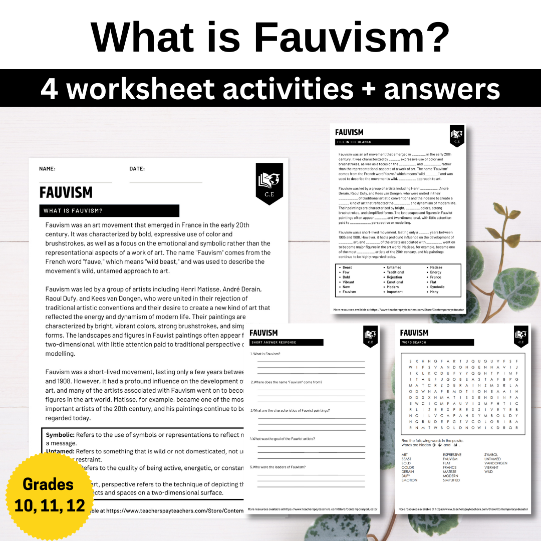 Discover the Origins and Key Features of Fauvism | Henri Matisse and ...